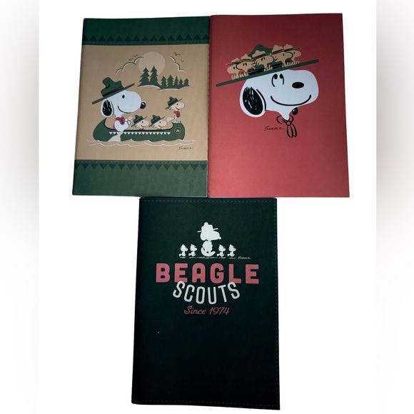 Hallmark | Office | Hallmark Peanuts Beagle Scouts A6 Notebook Set Of 3 ...